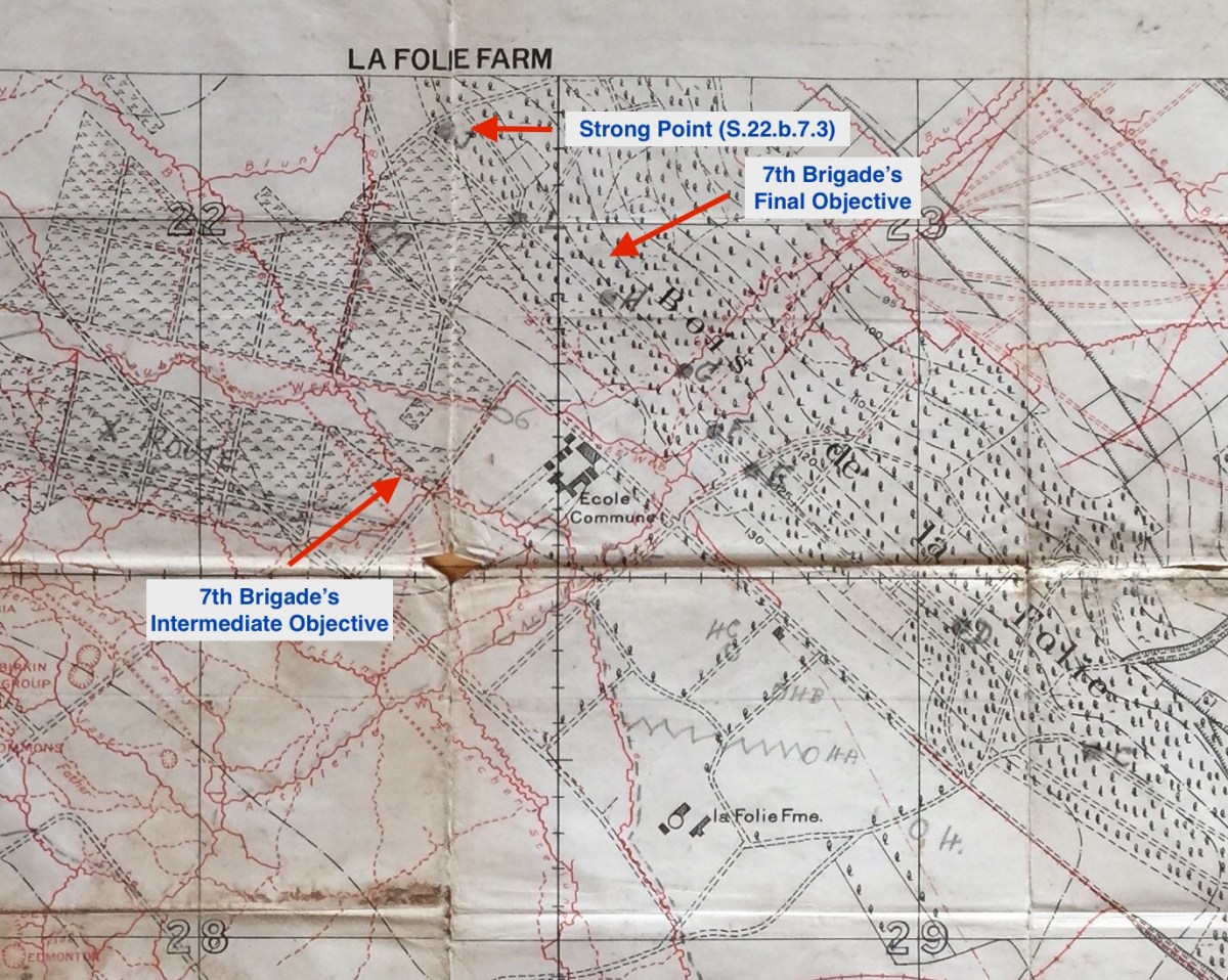 Vimy Ridge Trench Map for 7th Brigade Assault on April 9, 1917 – Doing ...